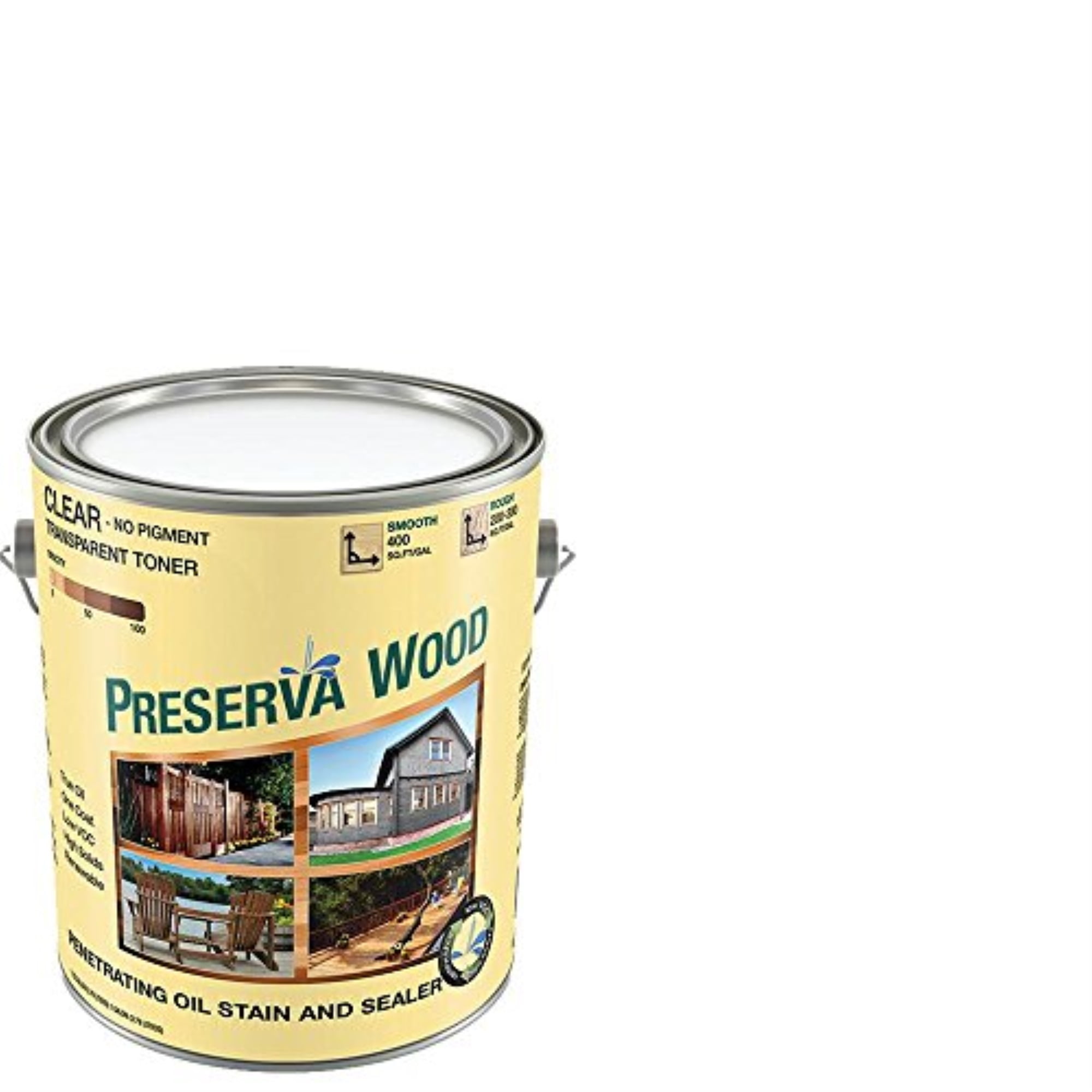 Preservawood 1013432 Transparent Smooth Clear Oil-Based Oil Stain ...