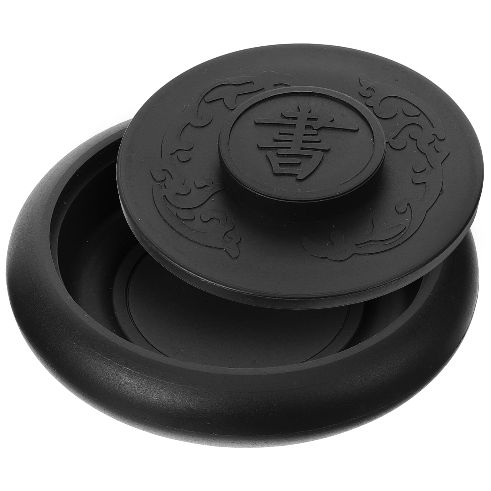 Worgeous Black Plastic Calligraphy Set with Duan Inkstone for Home Use ...