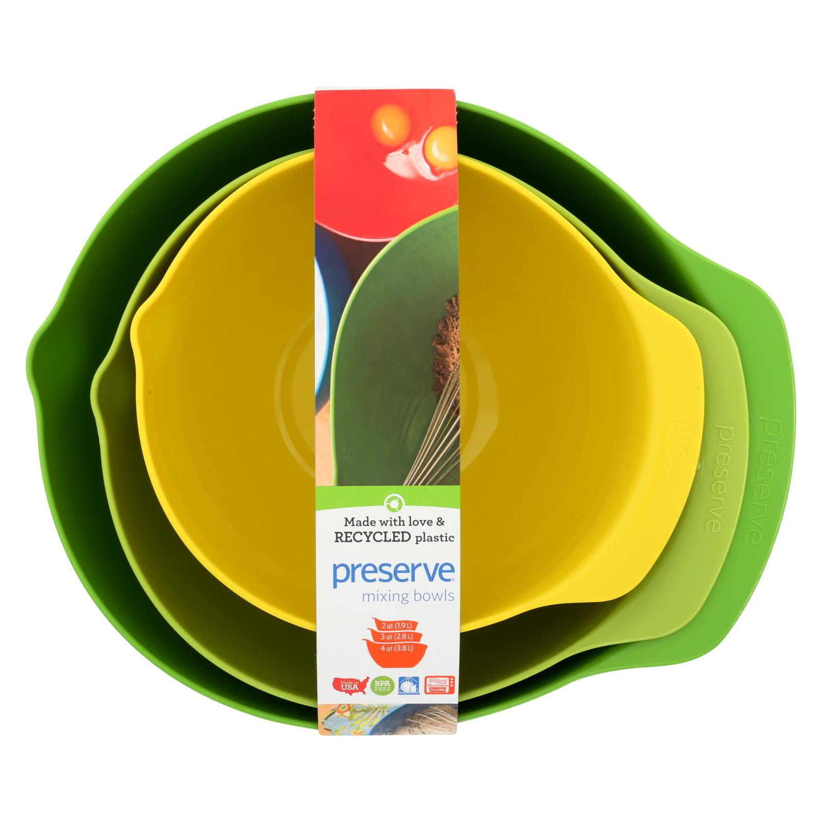 Preserve Multi-Color Mixing Bowls, 3 Piece - Walmart.com