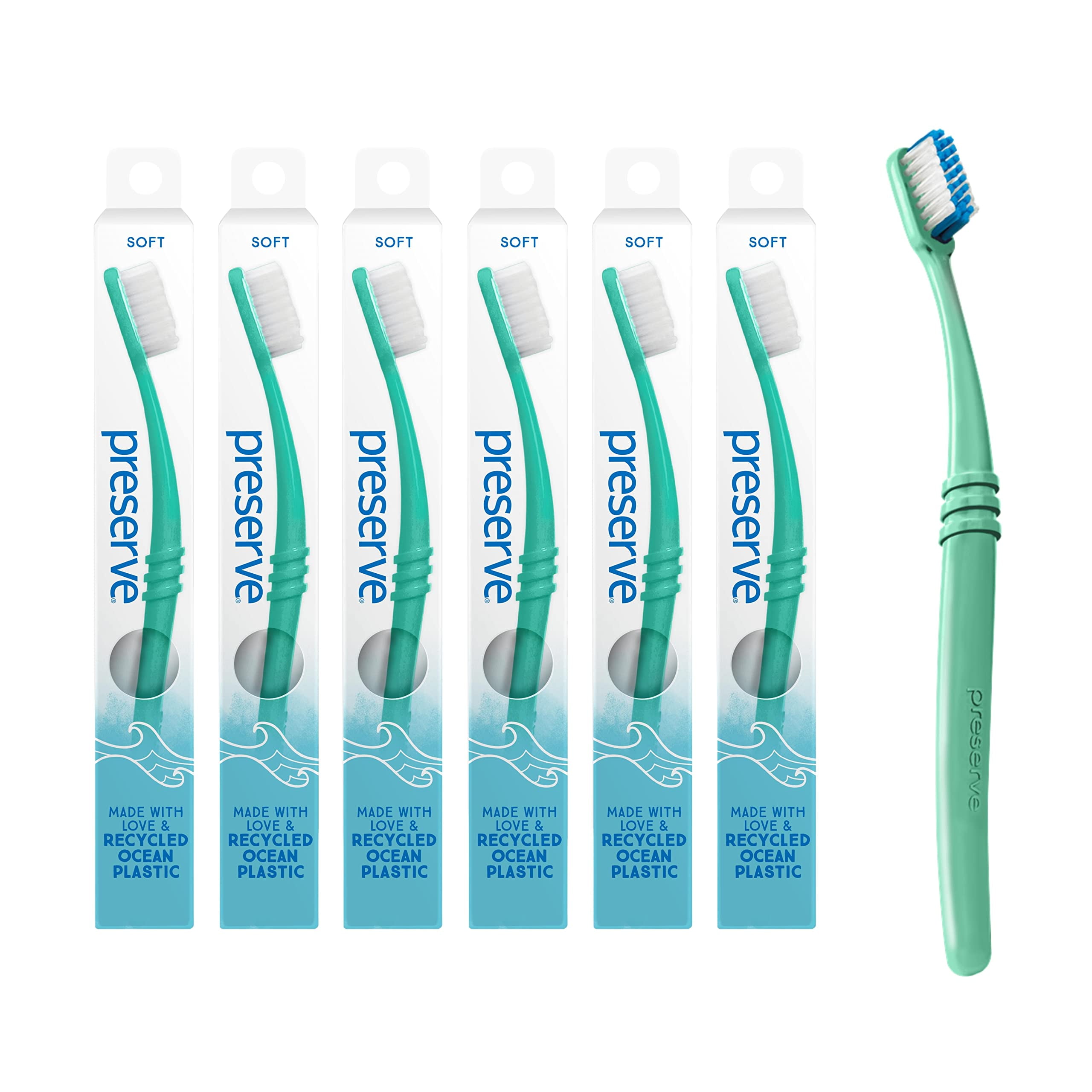 Preserve Ocean Plastic Initiative STF9 (POPI) Adult Toothbrush, Made in ...