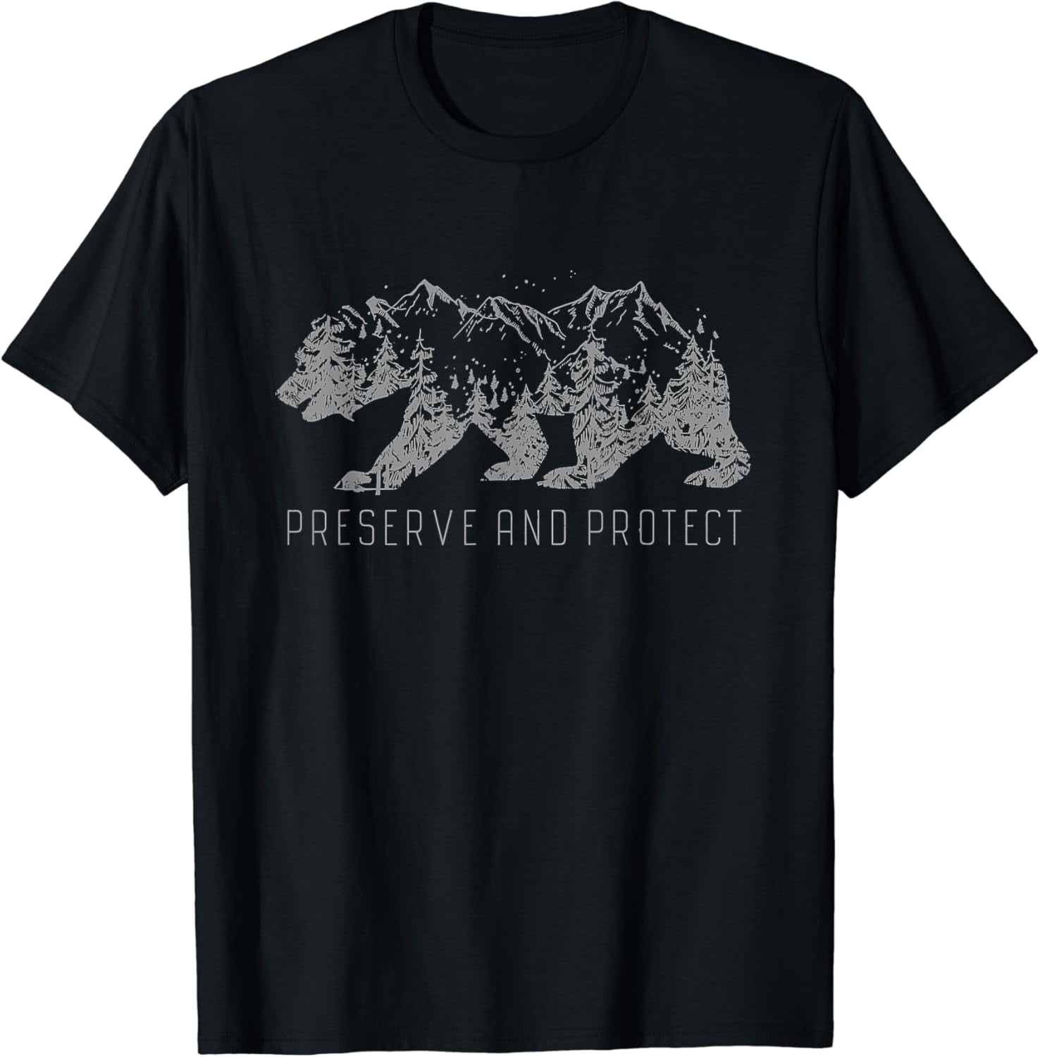 Preserve & Protect Vintage National Park Bear Forest T-Shirt - Walmart.com