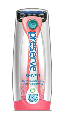 Preserve Shave 5 Five Blade Refillable Razor, Made from Recycled ...