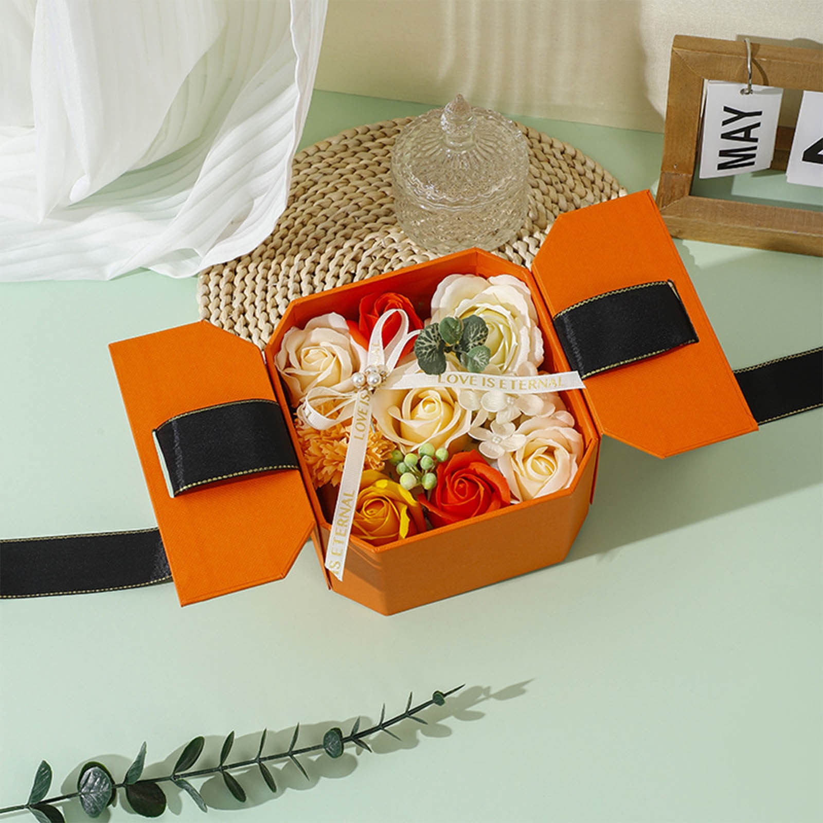 Preserved Flowers in A Box,Preserved Rose Box,Handmade Preserved ...