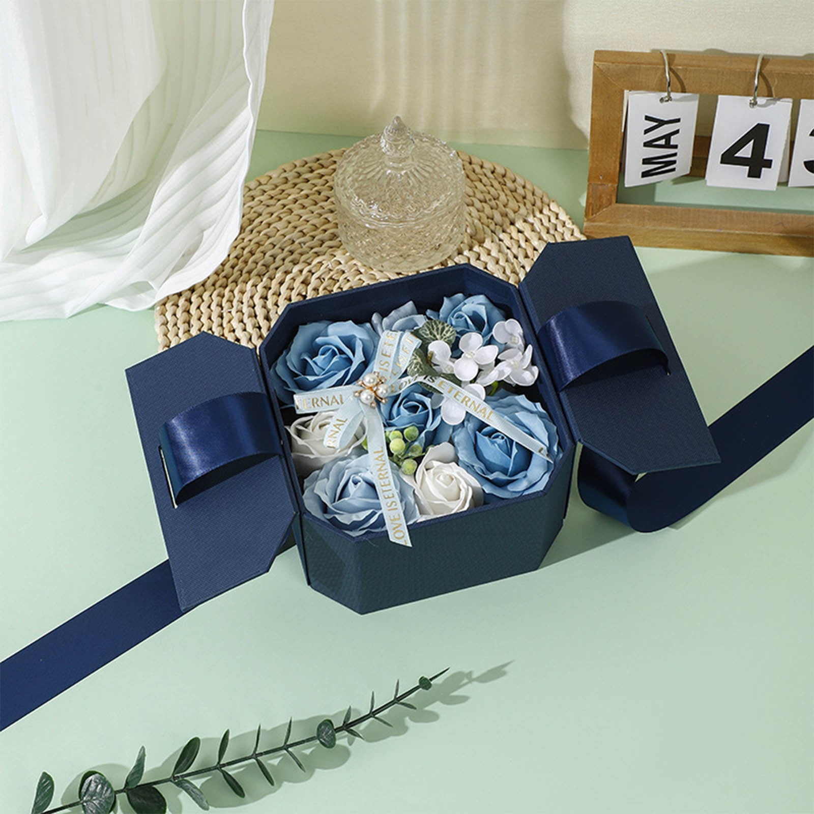 Preserved Flowers in A Box,Preserved Rose Box,Handmade Preserved ...