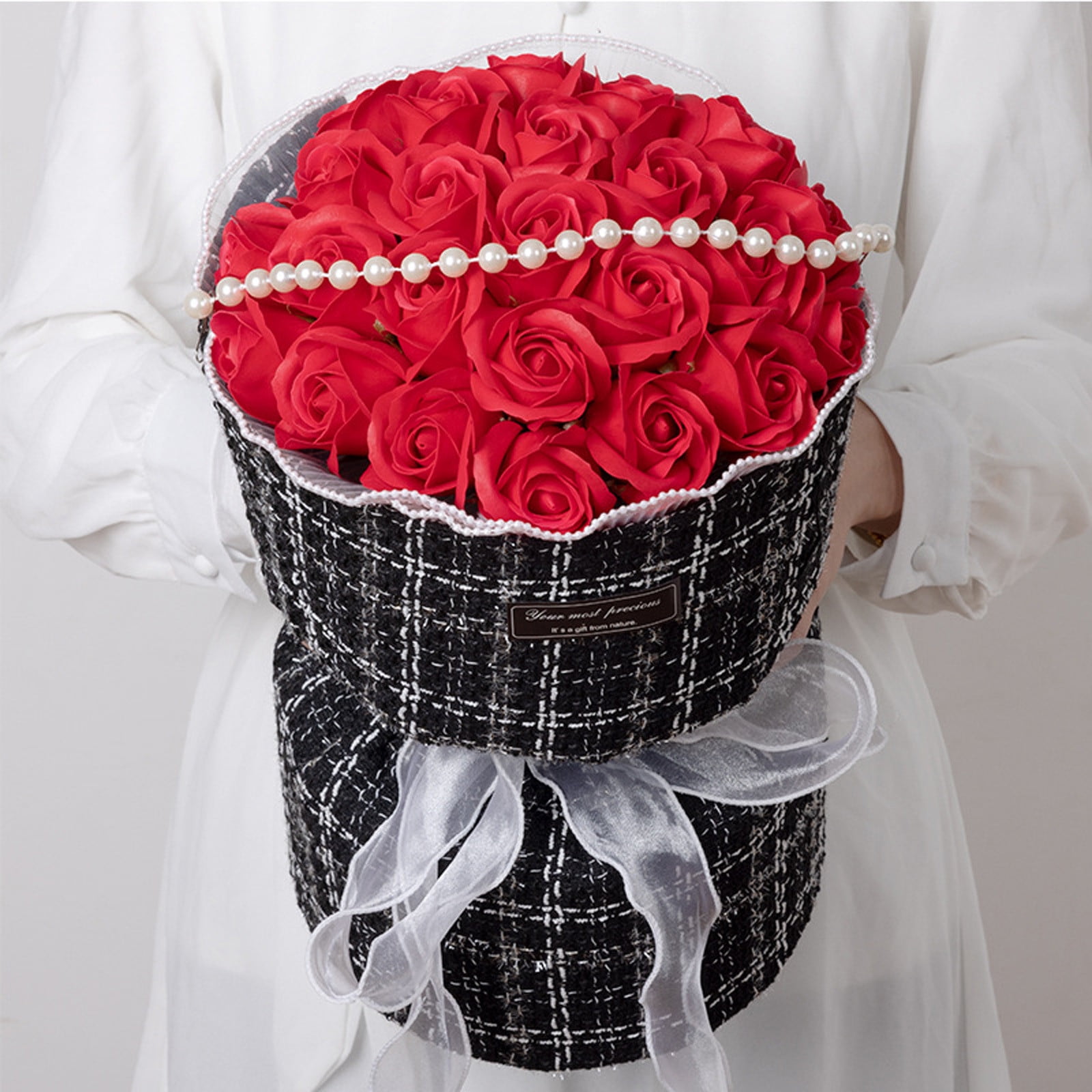Preserved Flowers Roses Bouquet Forever Flowers Eternal Roses Bouquet ...
