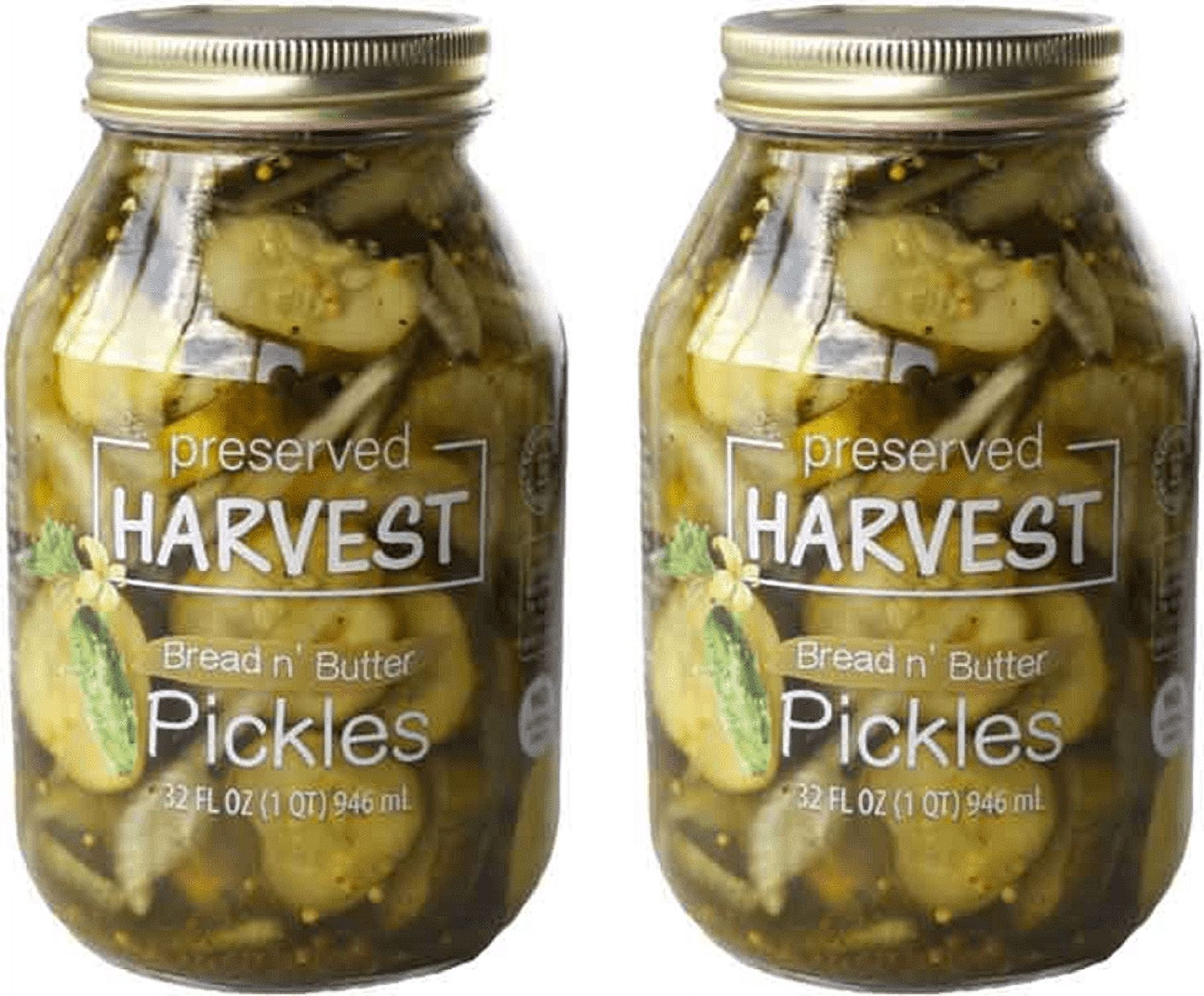 Preserved Harvest Bread n' Butter Pickle Slices, 2-Pack 32 oz. Quart Jars - Walmart.com