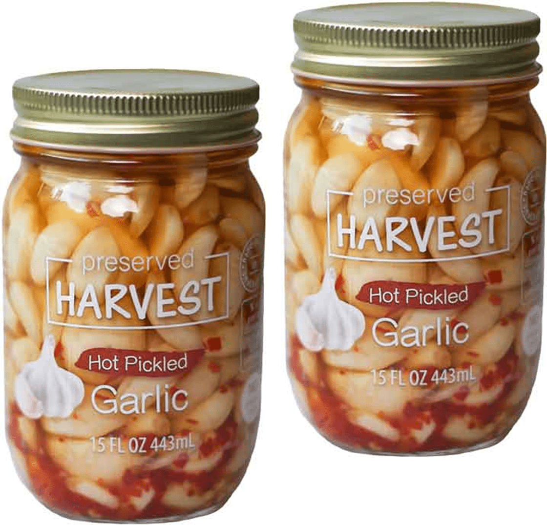 Preserved Harvest Spicy Fresh Flavored Whole Hot Pickled Garlic Cloves ...