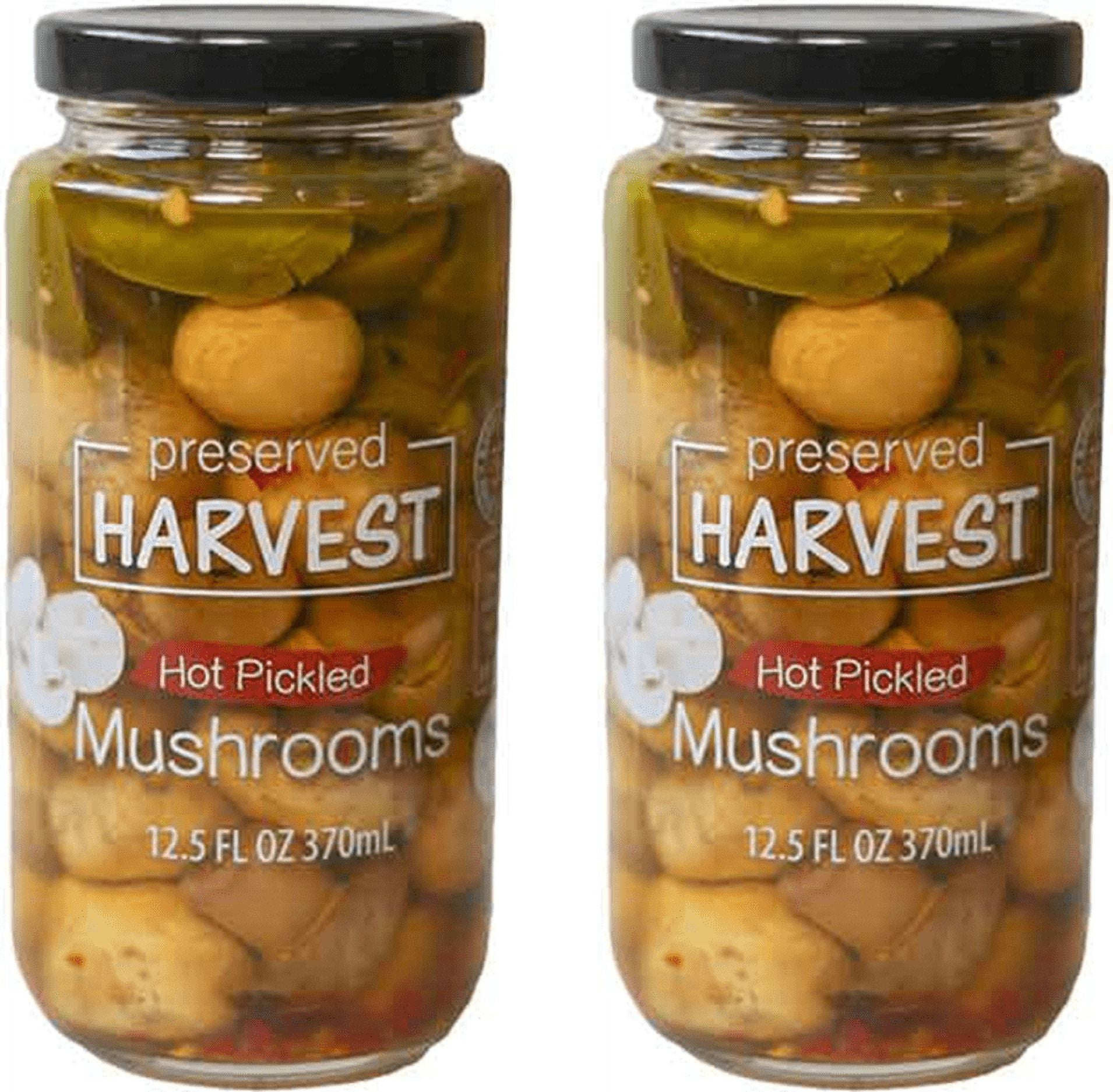 Preserved Harvest Hot Pickled Whole Mushrooms, 12.5 oz. Jars, 2-Pack ...