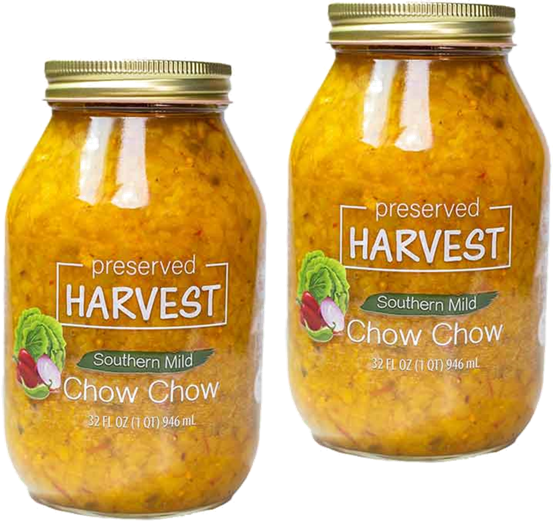 Preserved Harvest Mild Southern-Style Chow Chow, 32 oz. Quart Jars, 2 ...