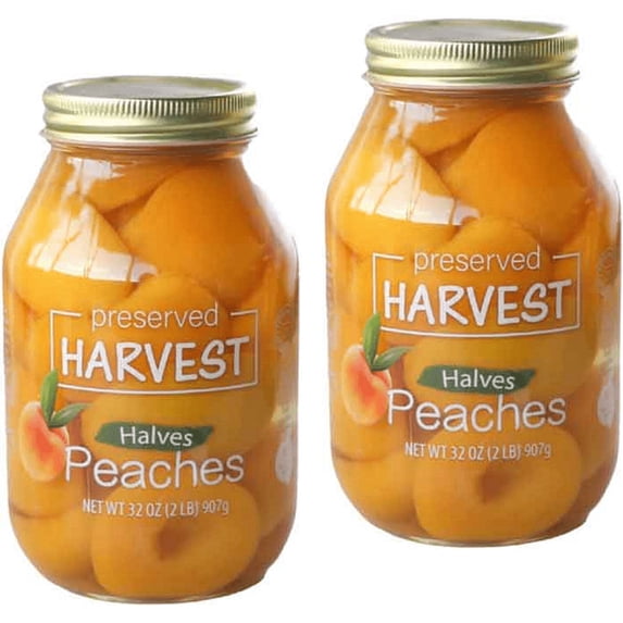 Preserved Harvest Peach Halves, 32 oz. Quart Jars, 2-Pack - Walmart.com