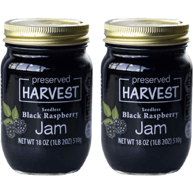 Preserved Harvest Seedless Black Raspberry Jam, 18 oz. Jars, 2-Pack ...