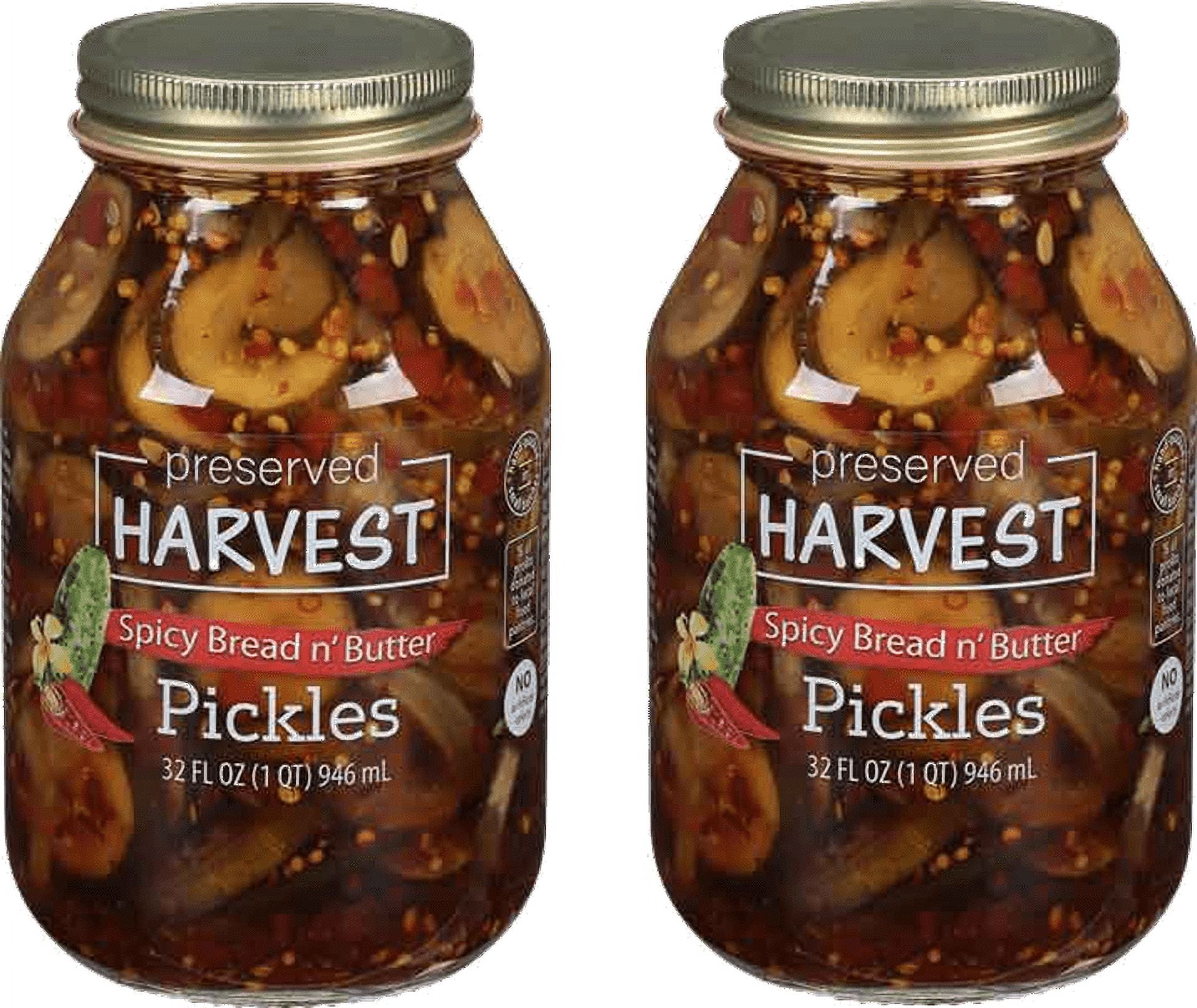 Preserved Harvest Spicy Bread n' Butter Pickle Slices, 2-Pack 32 oz ...