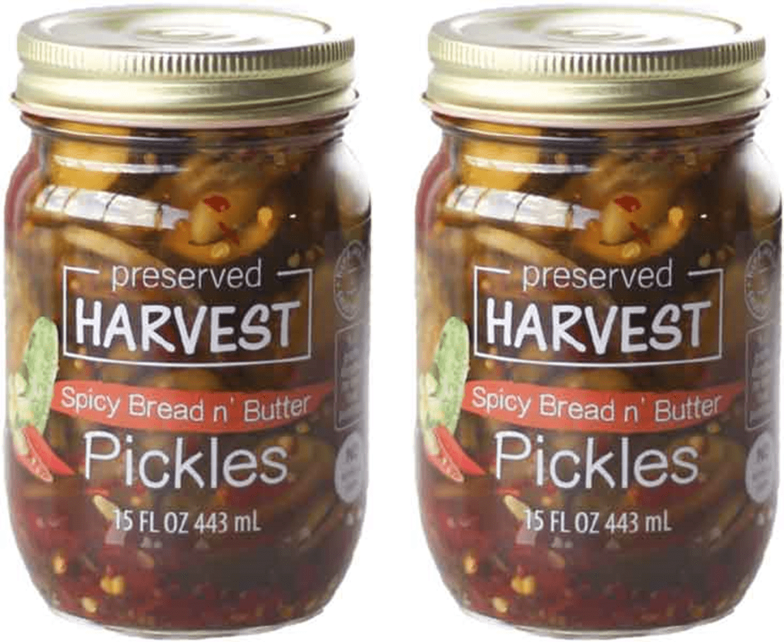 Preserved Harvest Spicy Bread n' Butter Pickles, 15 oz. Jars, 2-Pack ...