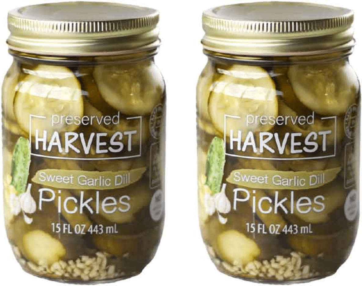 Preserved Harvest Sweet Garlic Dill Pickle Chips, 15 oz. Jars, 2-Pack ...