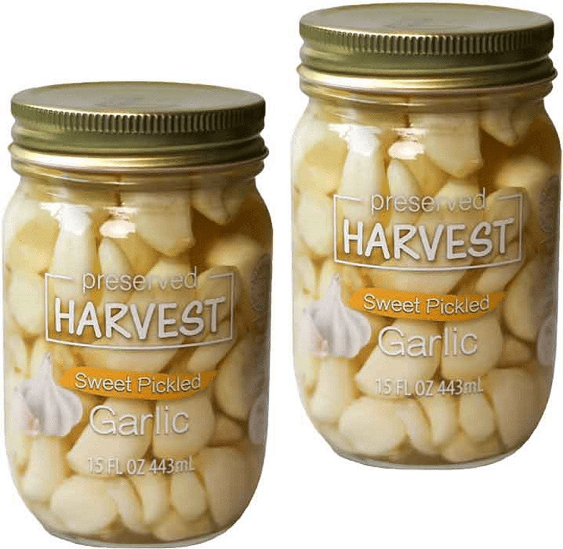 Preserved Harvest Sweet Pickled Garlic Cloves, 15 fl. oz. Jars, 2-Pack ...
