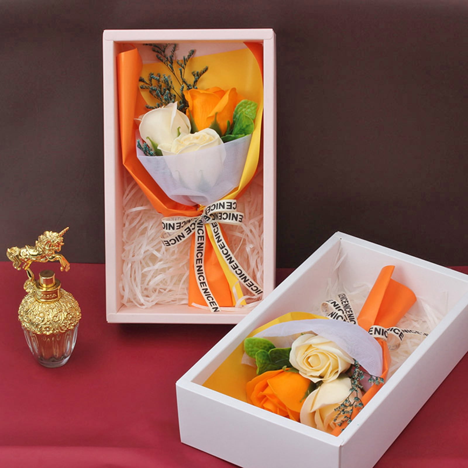 Preserved Real Flower, Eternal Floral Bouquet, Long Lasting Roses for ...