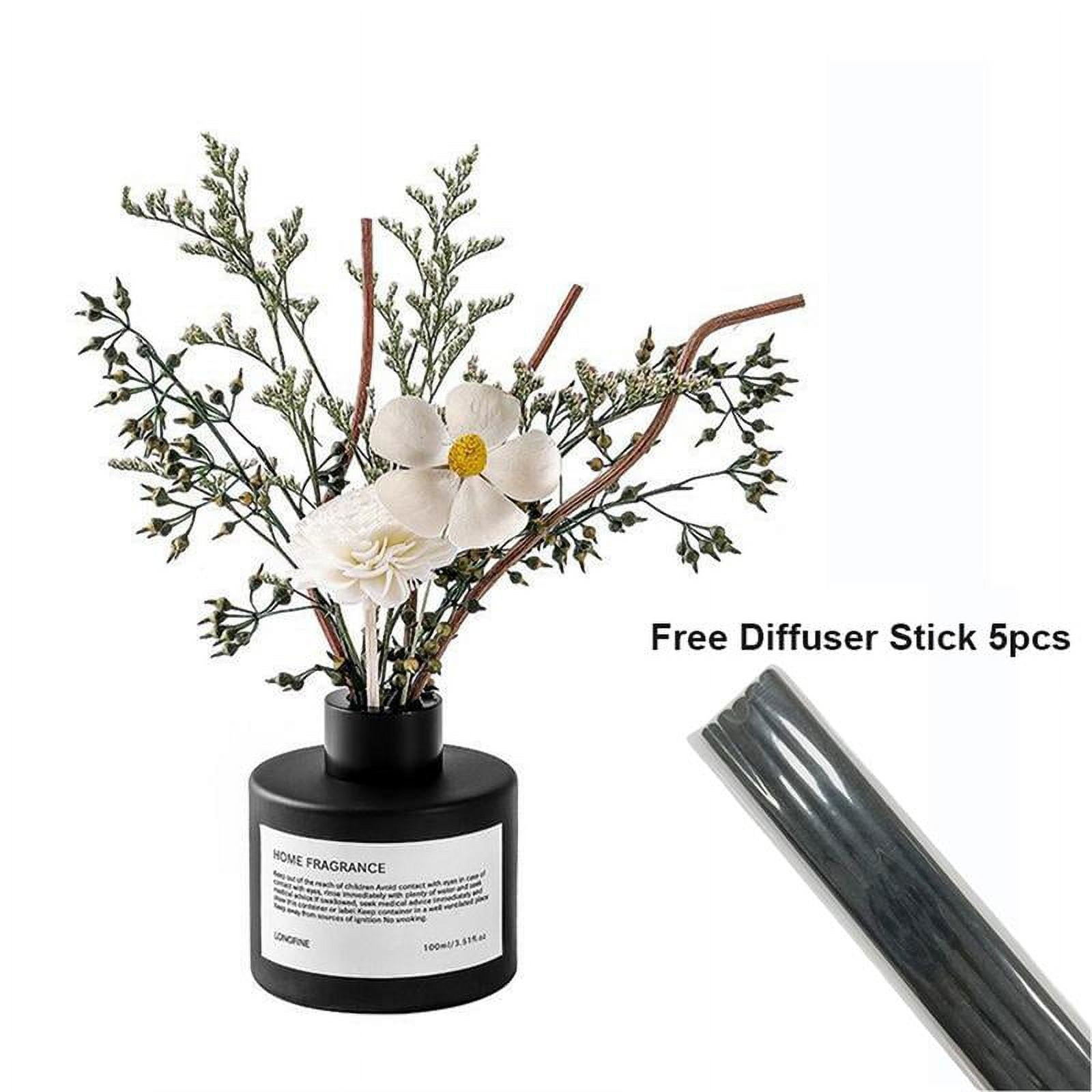 Preserved Real Flower Reed Diffuser Sets 3.38 oz(100ml) Jasmine ...