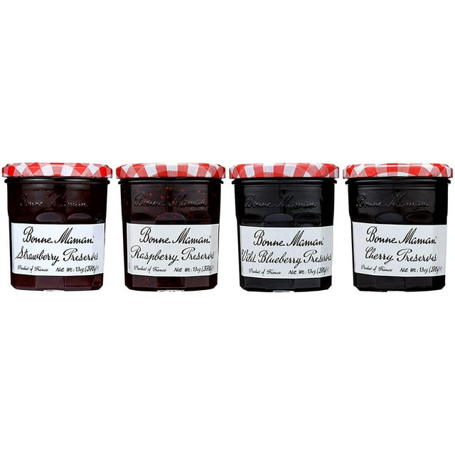 Preserves, Variety Pack (Strawberry, Raspberry, Wild Blueberry, Cherry ...
