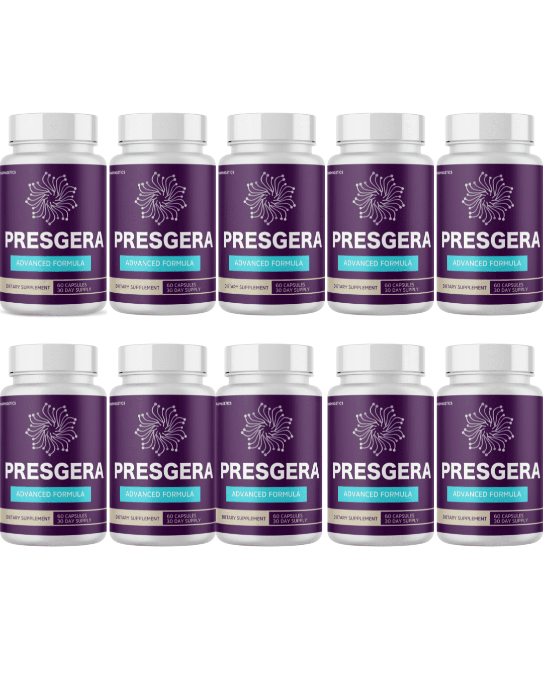 Presgera Nerve Health Pills, Advanced Nerve Support Formula 10 Bottles ...