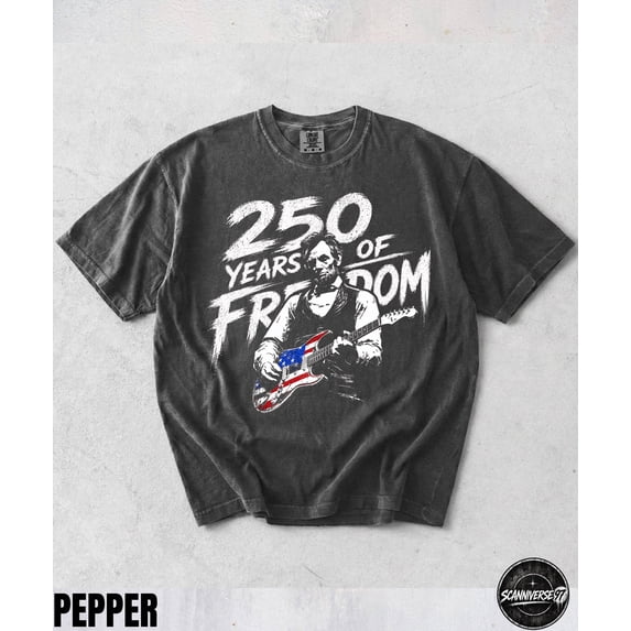 President Abraham Lincoln Playing Guitar T Shirt 250th Anniversary Tee ...