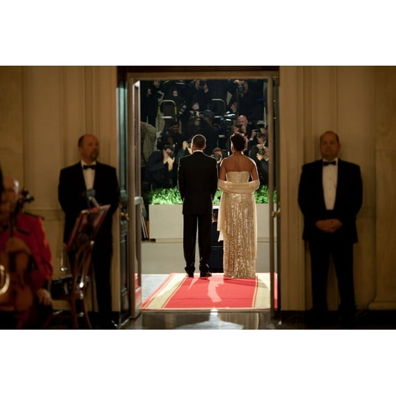 President And Michelle Obama Face Photographers As They Await The ...