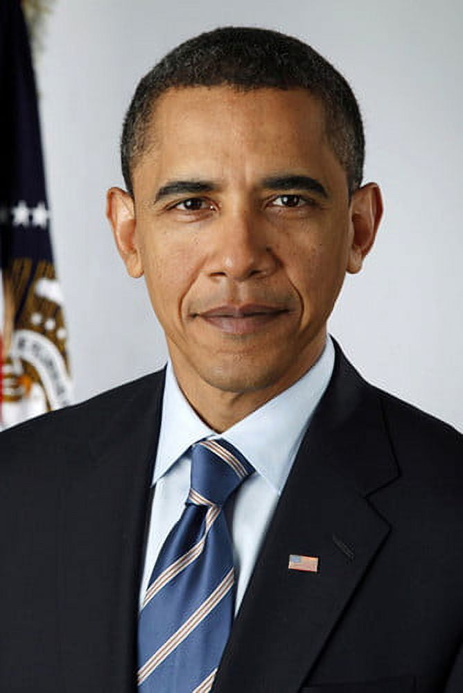 President Barack Obama American Flag 24X36 Poster - Walmart.com