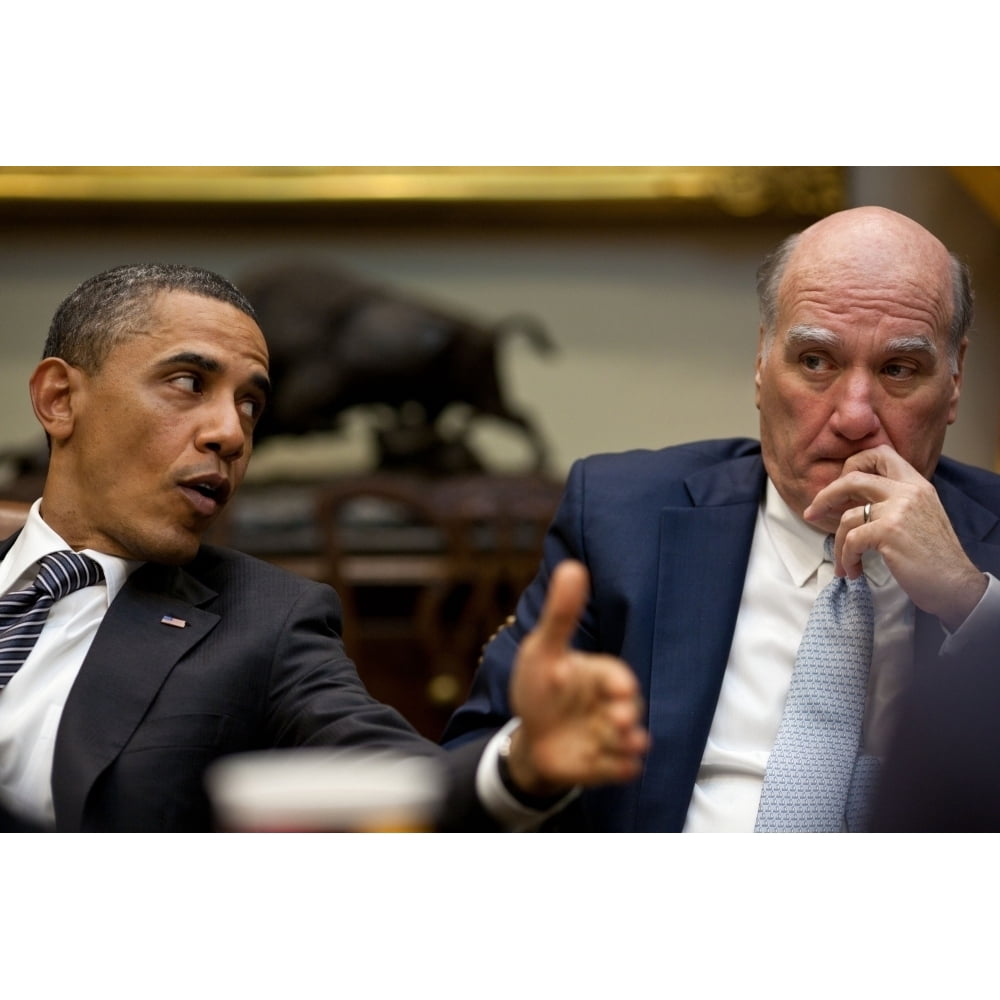 President Barack Obama And Chief Of Staff Bill Daley In A Fiscal Policy ...