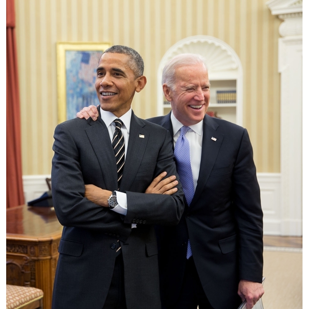 President Barack Obama And Vice President Joe Biden In The Oval Office ...