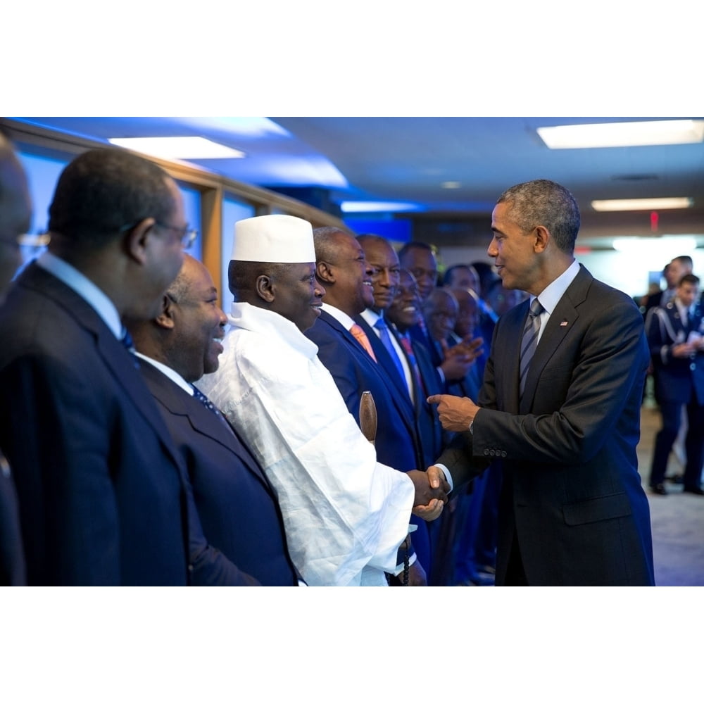 President Barack Obama Greets Leaders During The U.S.-Africa Leaders ...