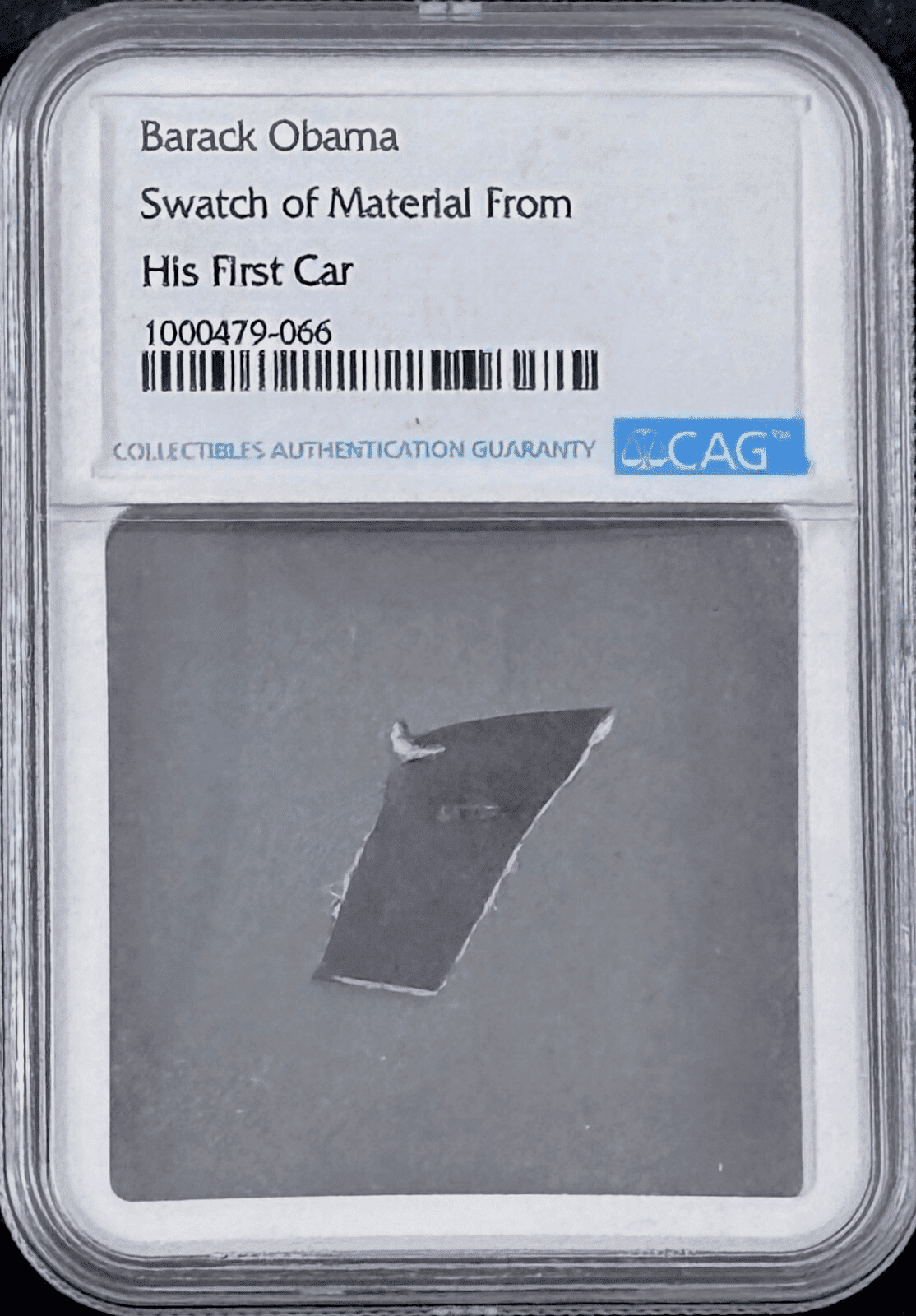 President Barack Obama Swatch of Material From His First Car CAG ...