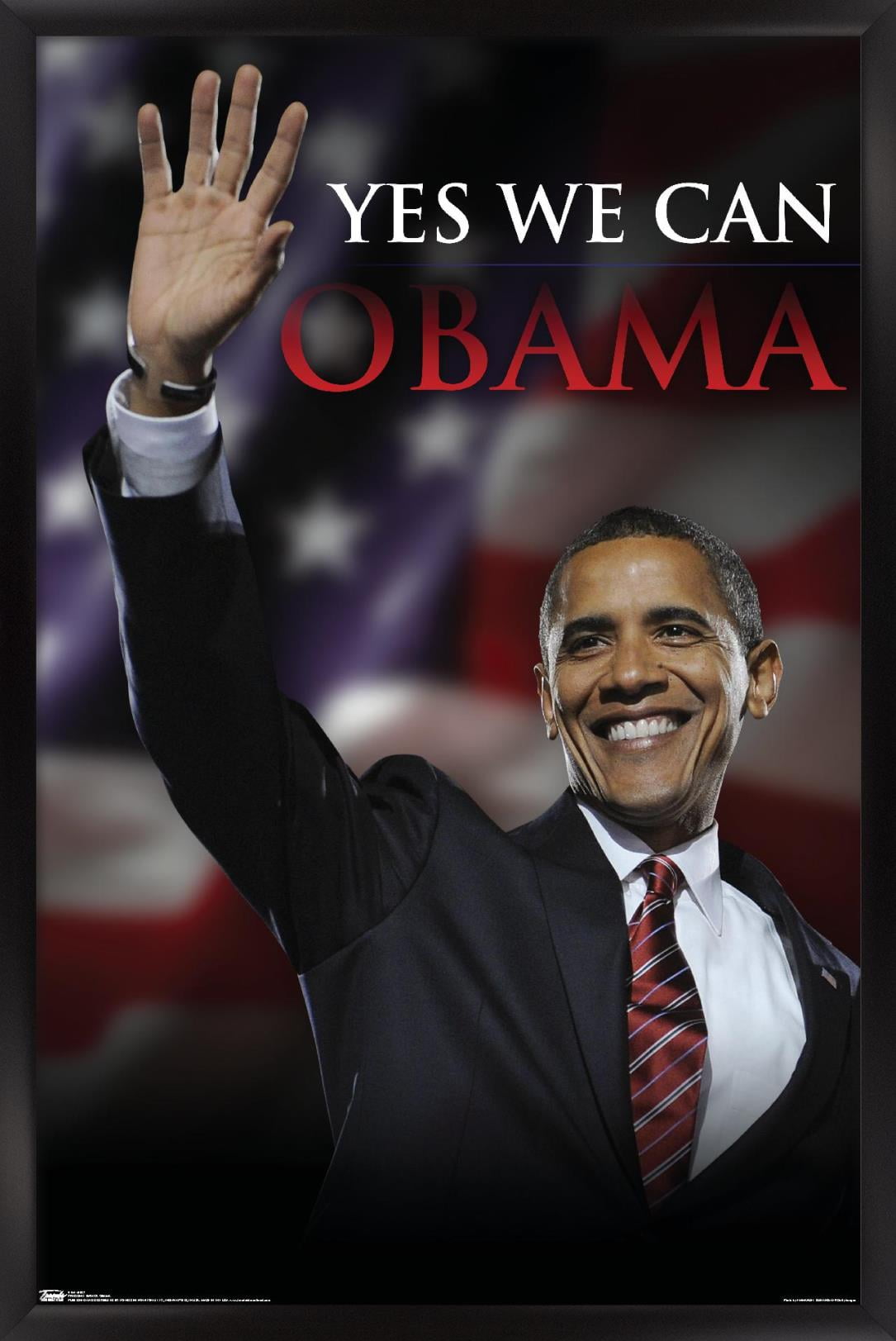 President Barack Obama Wall Poster, 14.725" x 22.375" Framed - Walmart.com