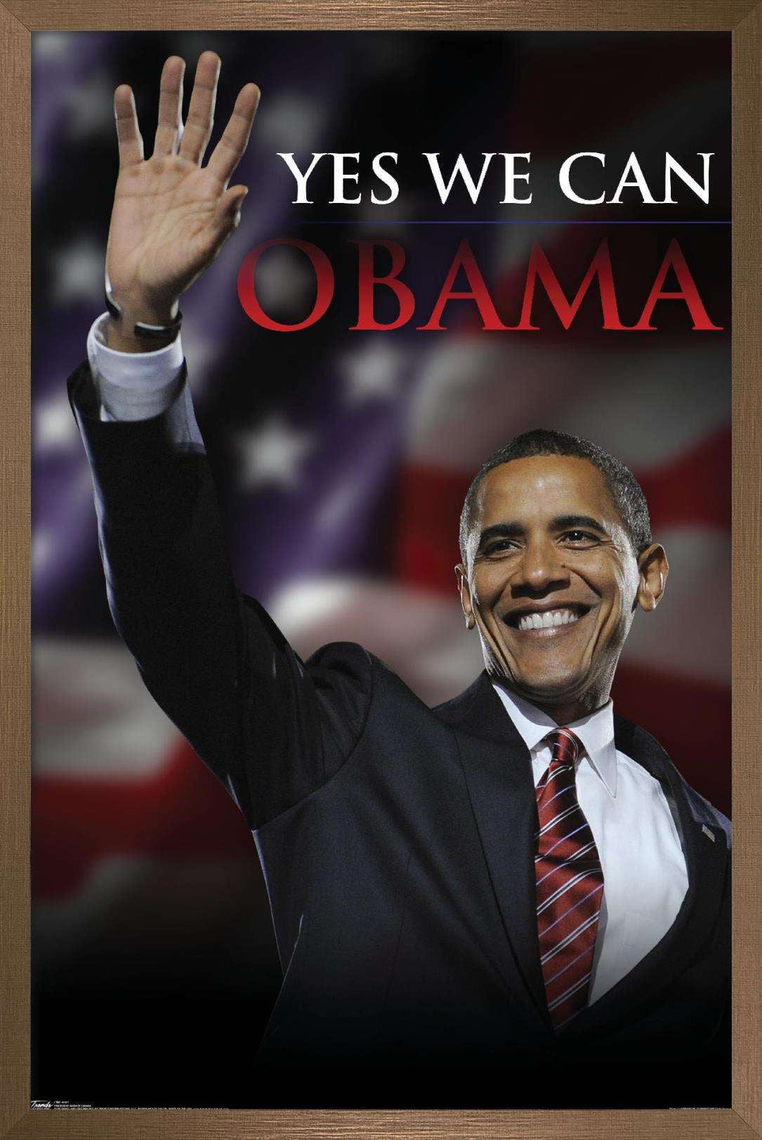 President Barack Obama Wall Poster, 22.375" x 34", Framed - Walmart.com