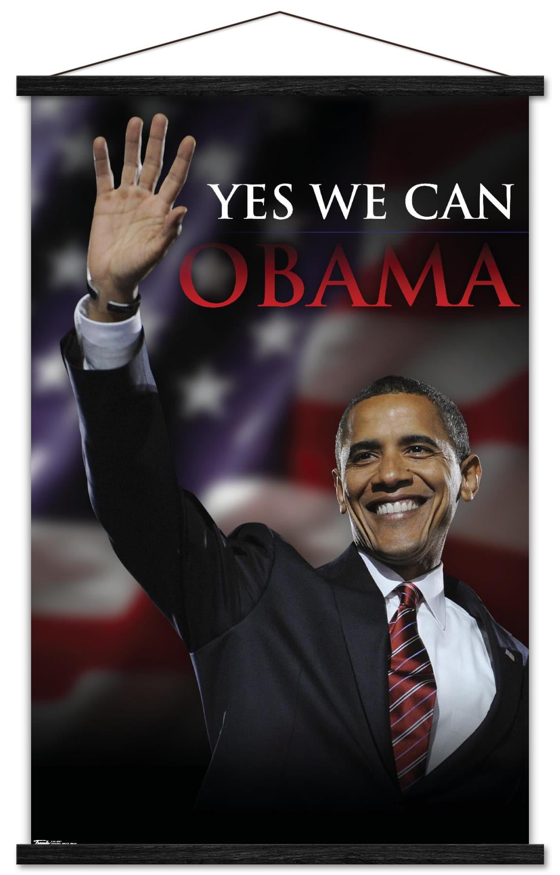 President Barack Obama Wall Poster with Wooden Magnetic Frame, 22.375 ...