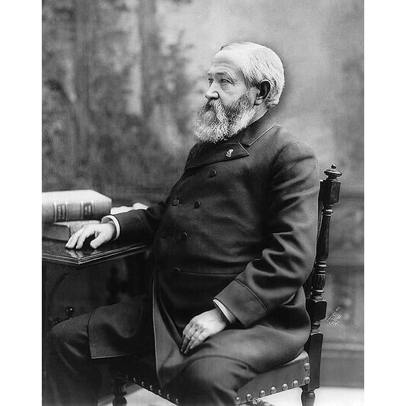 President Benjamin Harrison Seated Portrait - Style A - 12x18 Inch ...