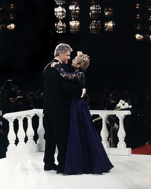 President Bill Clinton & Hillary Dancing - 20x30 Inch Laminated Poster ...