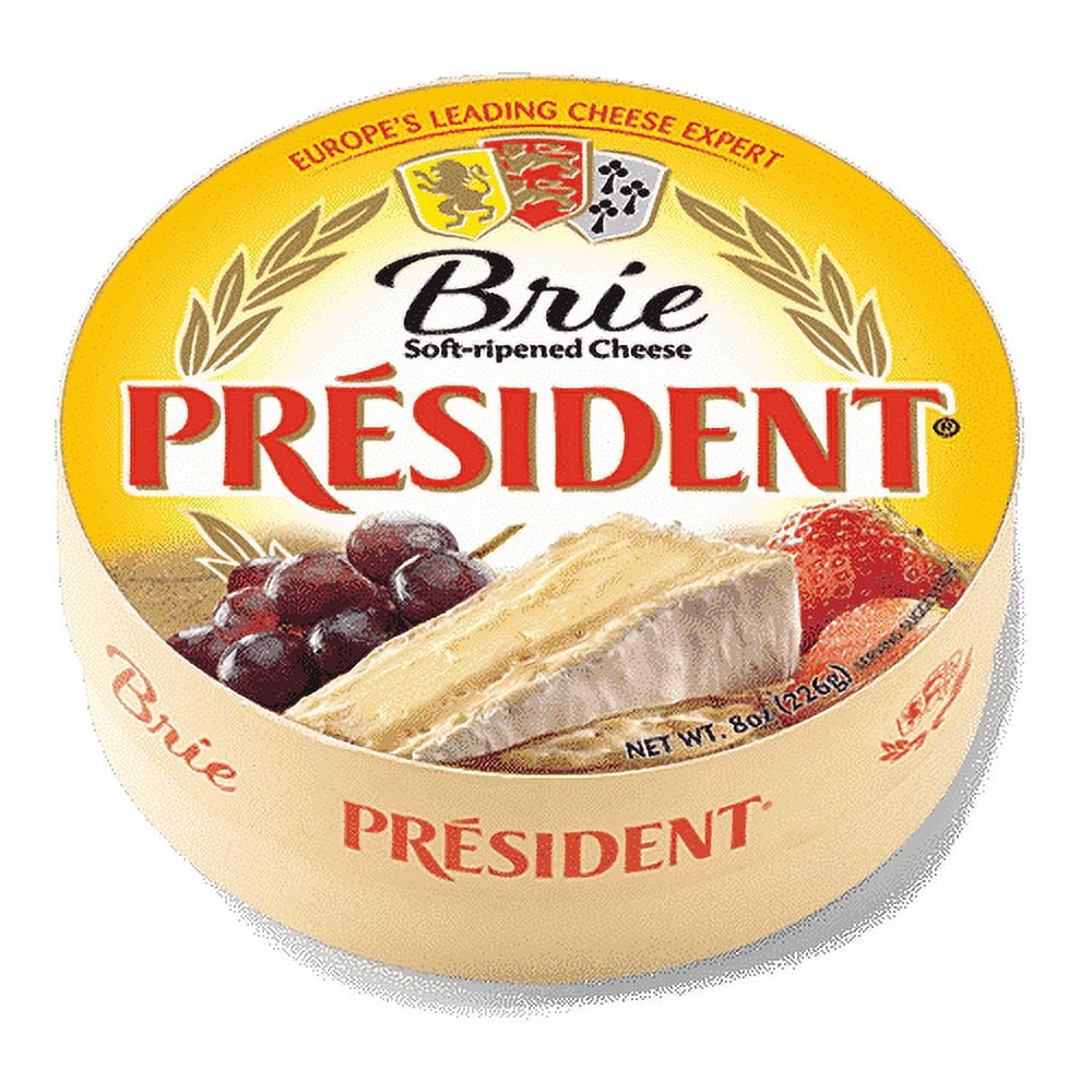 Pr√©sident Brie Cheese, 8OZ, 6 Pack, Pasteurized Cow's Milk - Walmart.com