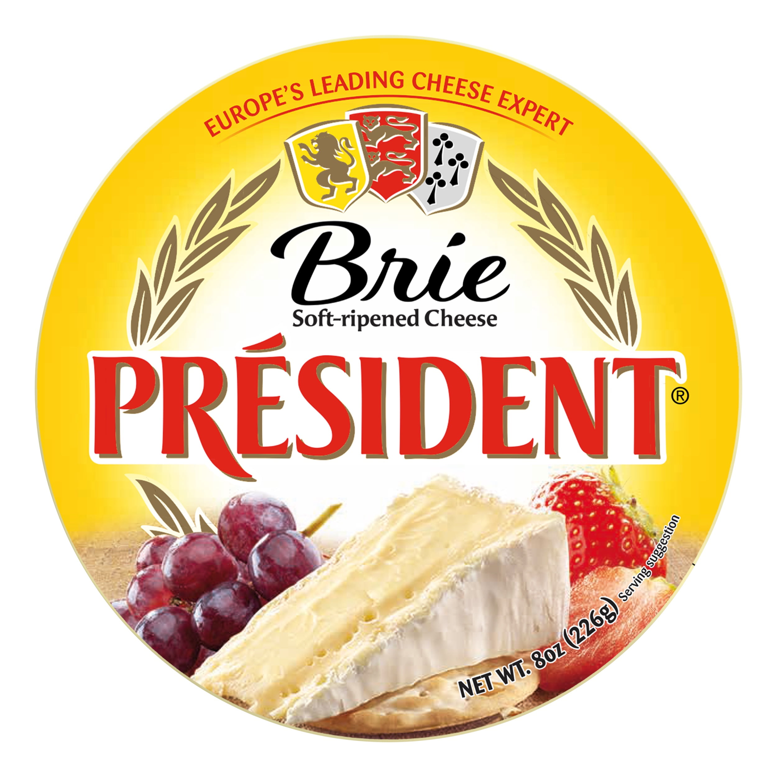 President Brie Soft-Ripened Cheese, 8 oz (Refrigerated) - Walmart.com