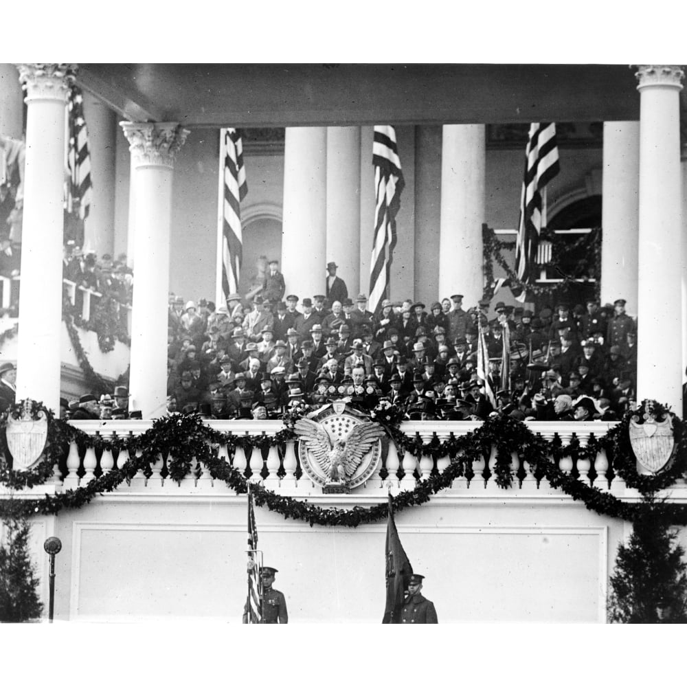 President Calvin Coolidge (1872-33) Delivering His Inaugural Address On ...