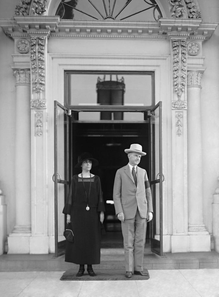 President Calvin Coolidge And The First Lady Grace Coolidge At The ...