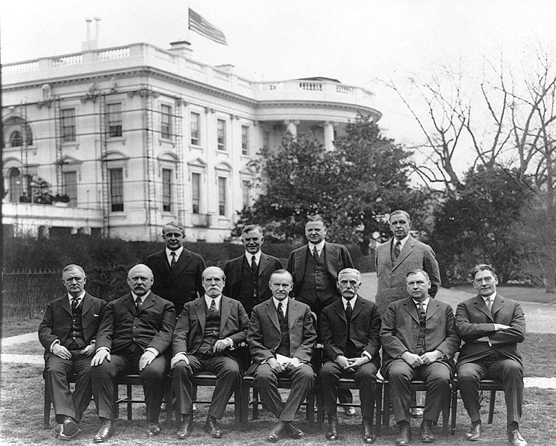 President Calvin Coolidge & Cabinet - Style A - 24x36 Inch Laminated ...