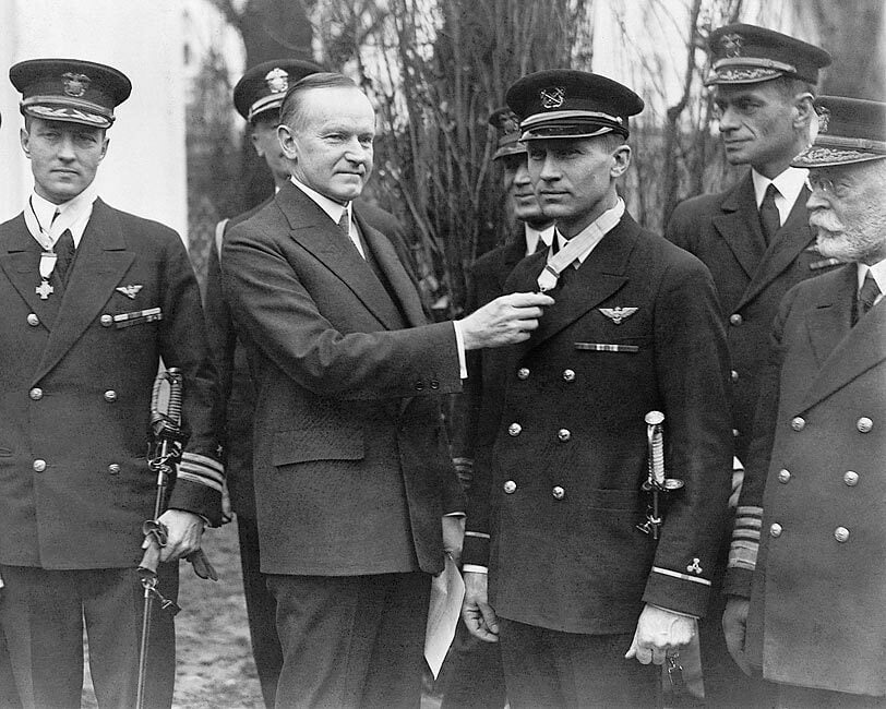 President Calvin Coolidge Presenting Medals - 24x36 Inch Glossy ...