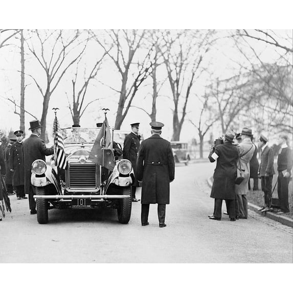 President Calvin Coolidge and Herbert Hoover - Style A - 20x30 Inch ...