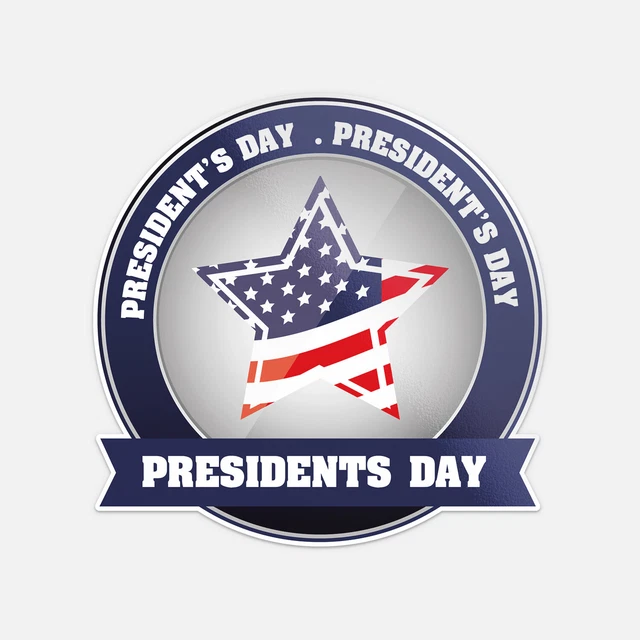 President Day United States Star Sticker Phone Decal Water Bottle ...