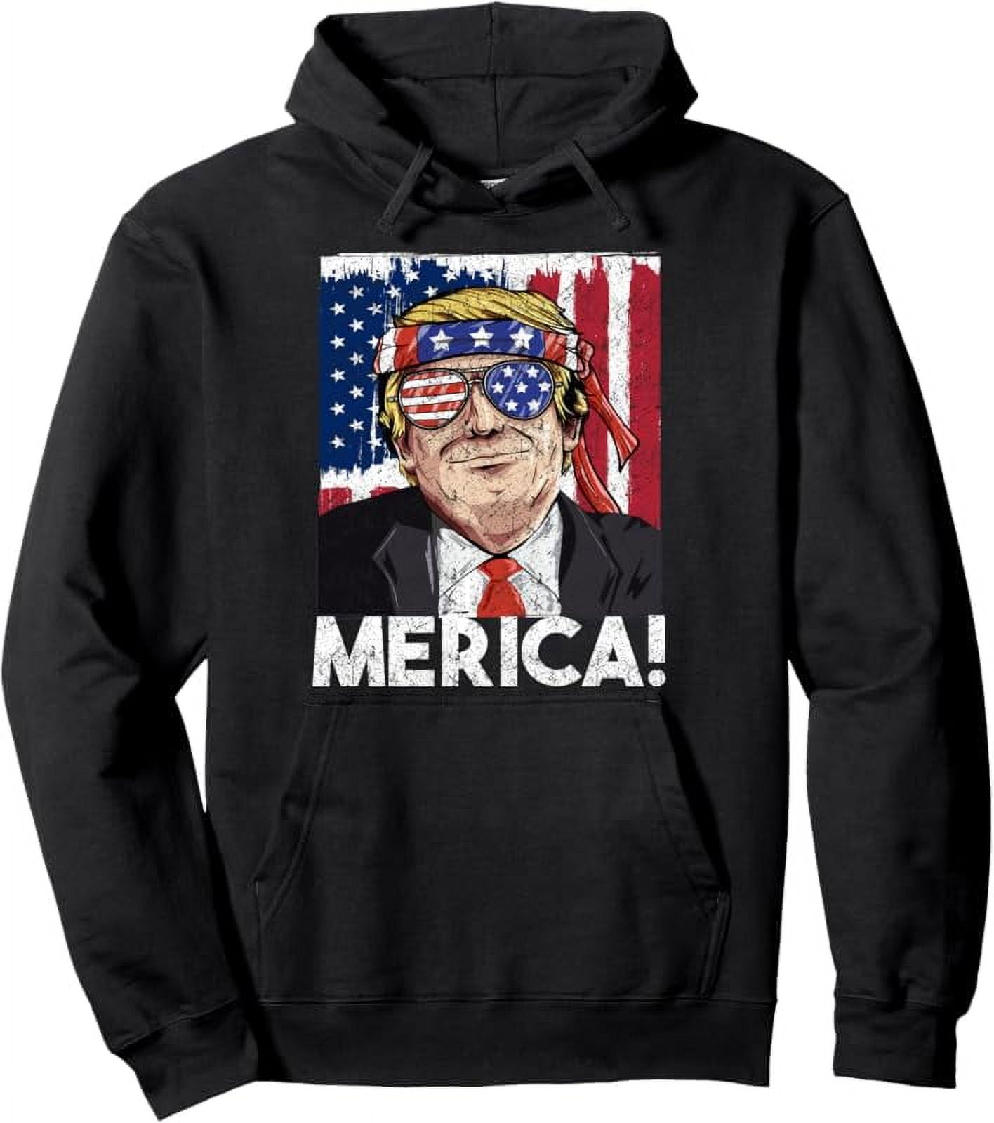 President Donald Trump American Flag Hoodie - Walmart.com