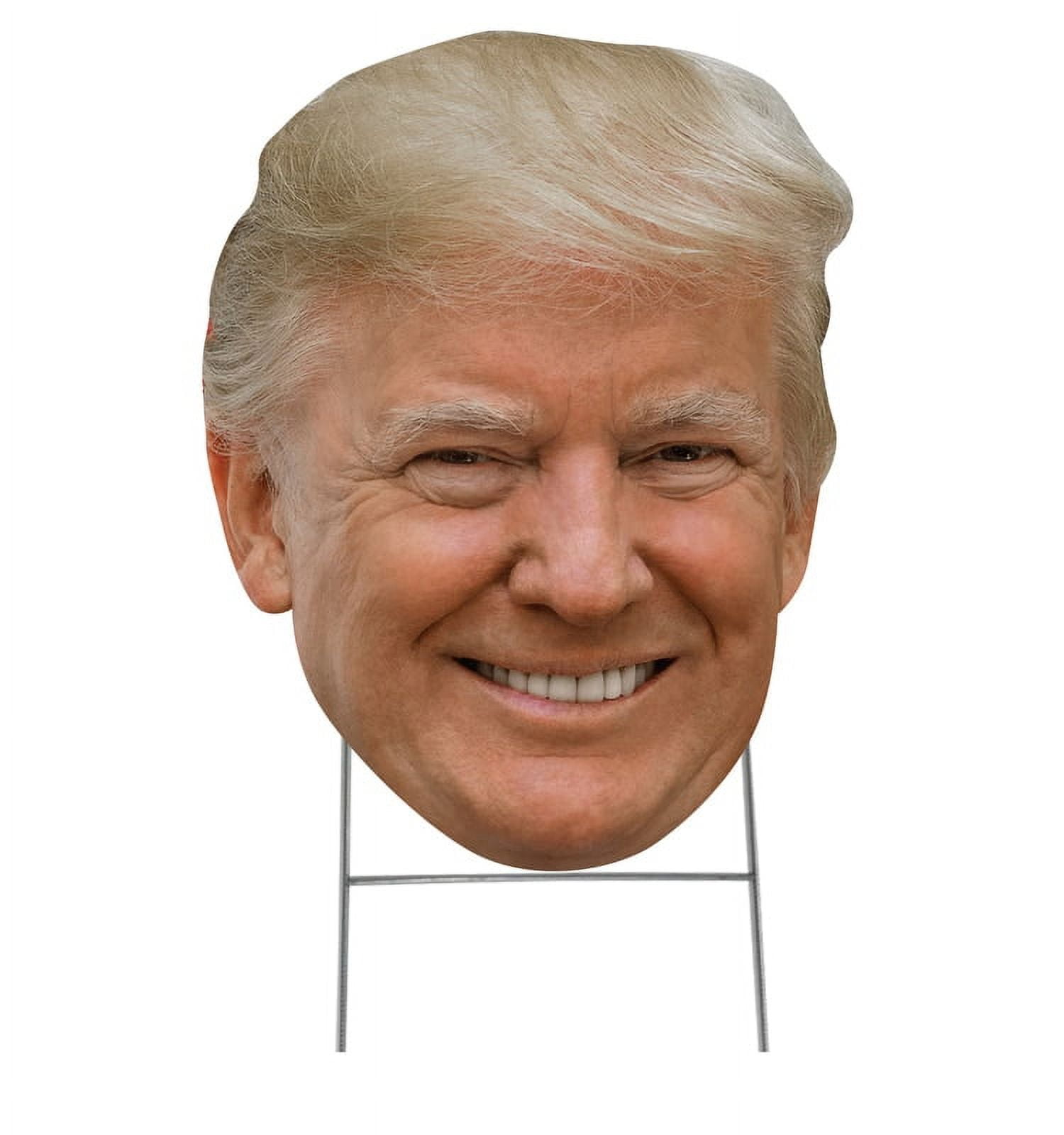 President Donald Trump Big Head Yard Sign, 19" x 14" - Walmart.com