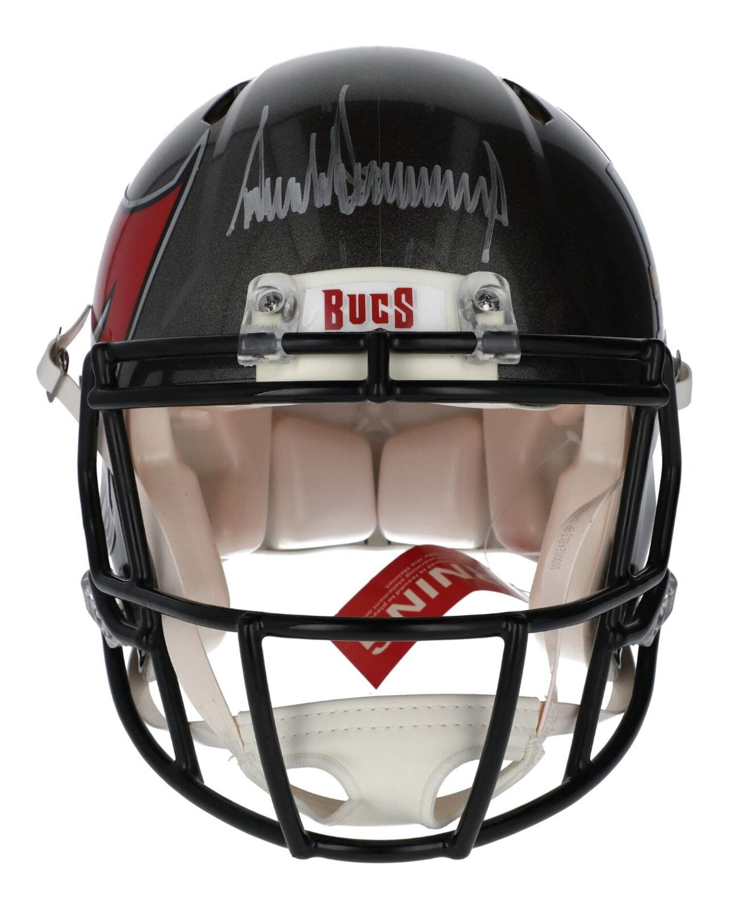President Donald Trump Full Name Signed Buccaneers Super Bowl Helmet ...