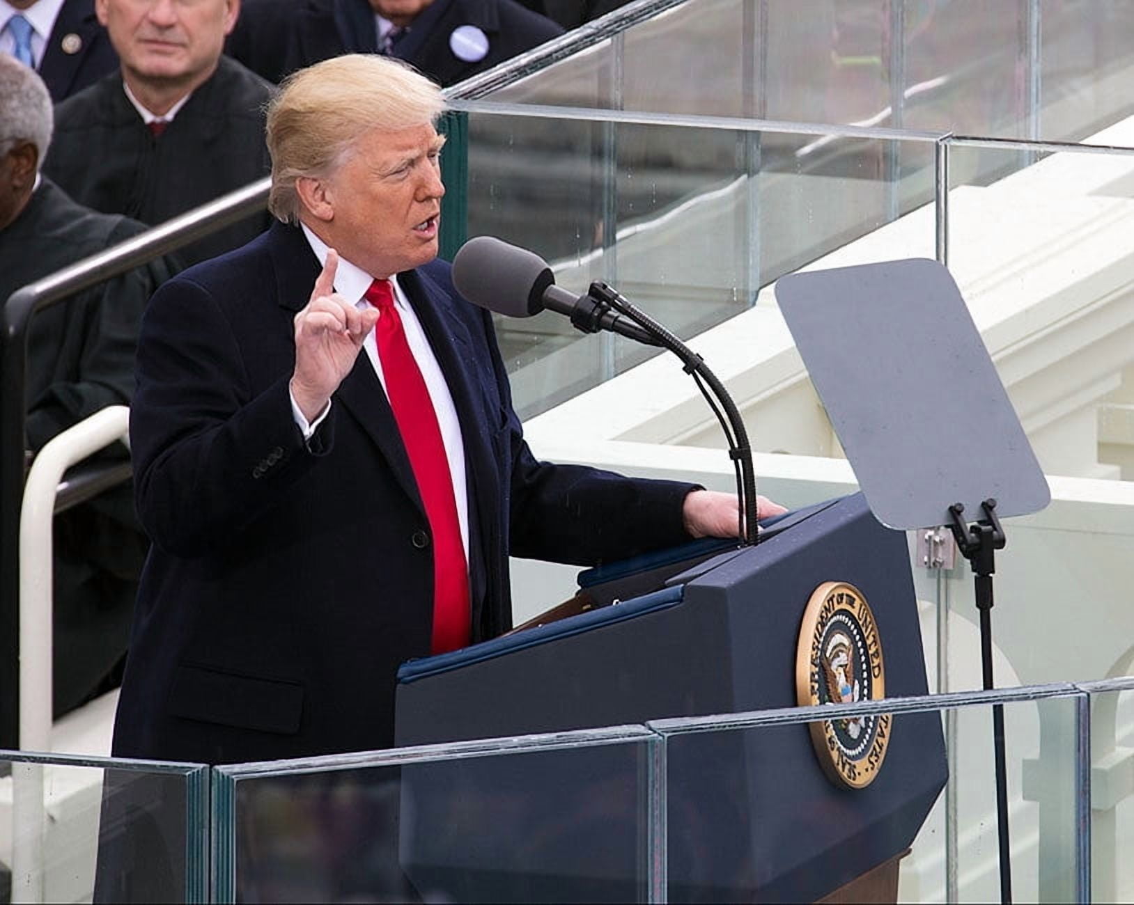President Donald Trump Gives Inaugural Address - Style A - 20x30 Inch ...