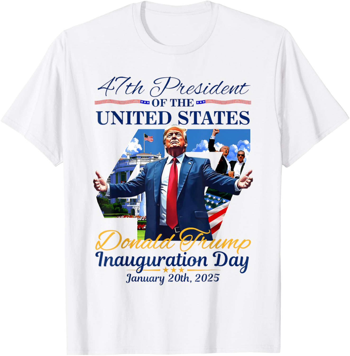 President Donald Trump Inauguration Day 2025 Memorabilia T-Shirt ...