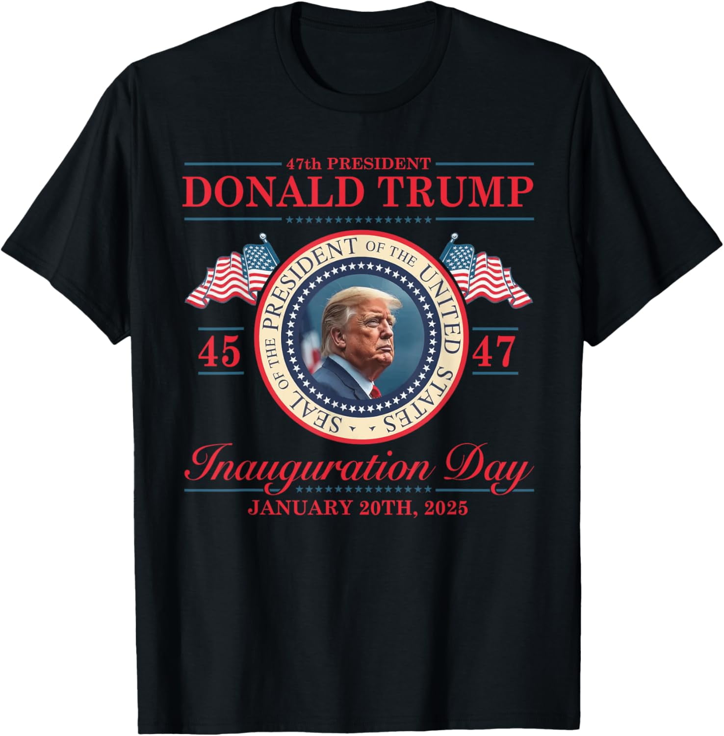President Donald Trump Inauguration Day 2025 Memorabilia T-Shirt ...