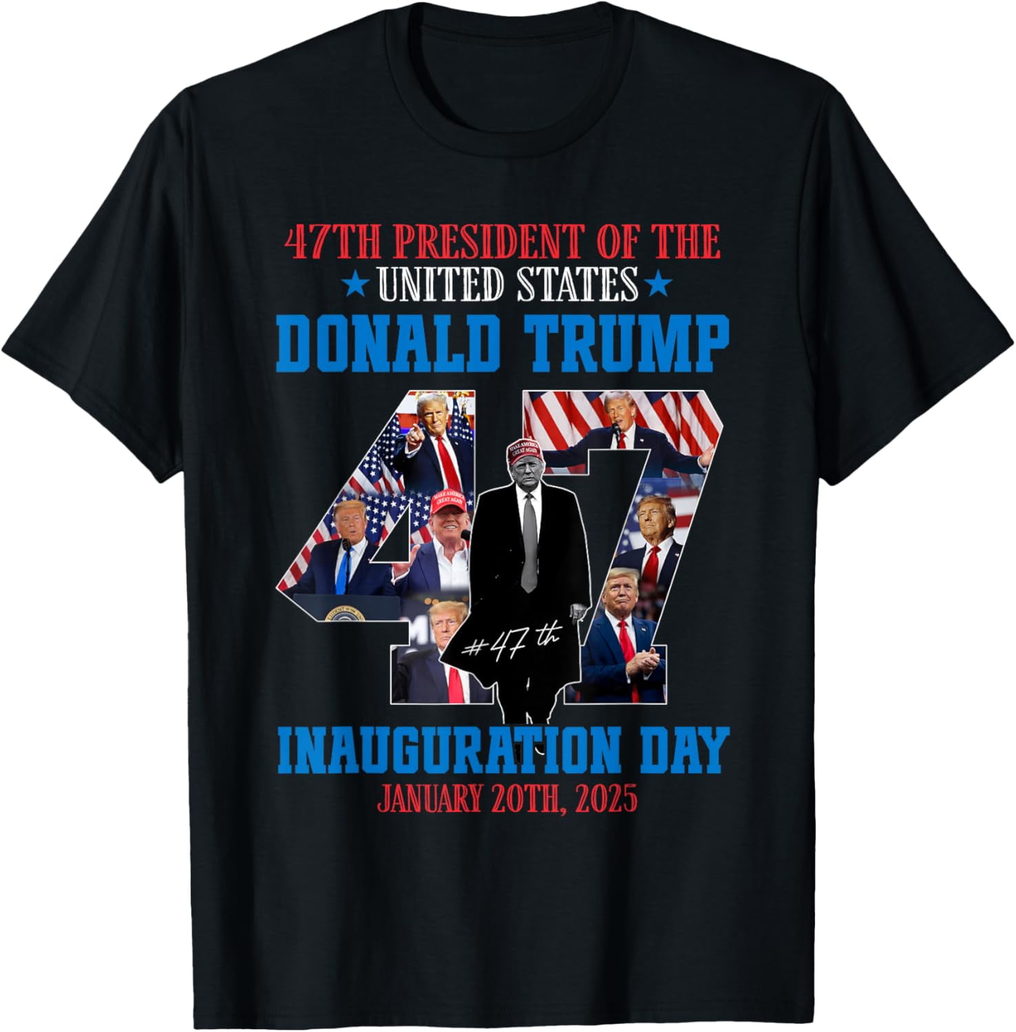 President Donald Trump Inauguration Day 2025 Memorabilia T-Shirt ...